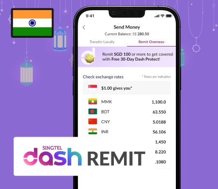 Send money overseas faster, easier, and safer with Singtel Dash Remit